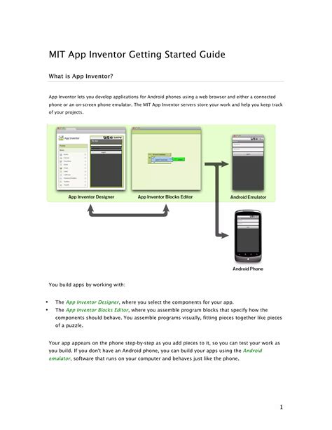 App Inventor Getting Started Guide Pdf Operating Systems Computer Software And Applications