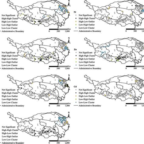 Aggregation Maps Of Local Indicators Of Spatial Association Download