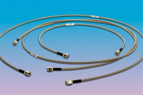 small diameter flexible microwave cable assemblies for test app