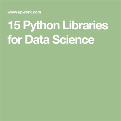 20 top python libraries in 2025 upwork data science data science