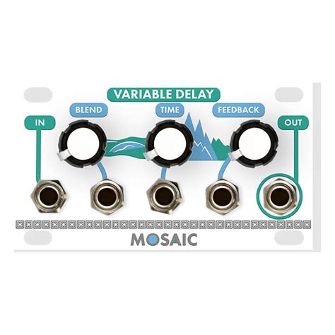 Mosaic Variable Delay 1U Eurorack Module White Reverb
