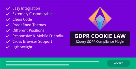 Gdpr Cookie Law Gdpr Cookie Consent Jquery Plugin