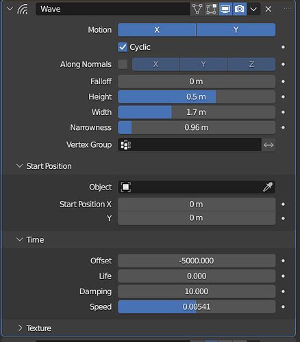 How To Loop Wave Modifier Basics Interface Blender Artists Community