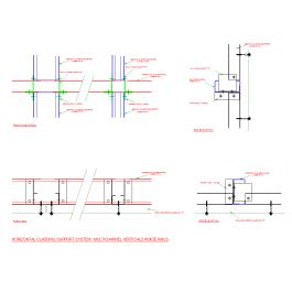 Horizontal Cladding Support System Cladding Supportive Horizontal