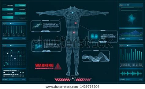 스타일 Hud Gui의 의학 검사의료 의료 스톡 벡터로열티 프리 1439795204 Shutterstock