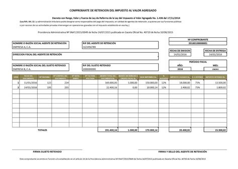 Ejemplo De Factura Con Retencion De Iva E Isr Ejemplo