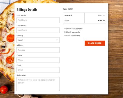 checkout page template nicepage help center