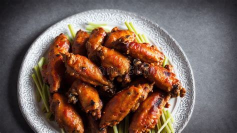 Spicy Buffalo Wings For National Chicken Wing Dayai Generated Stock