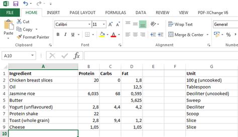 Calorie And Macro Tracker Excel Template Americanpolf