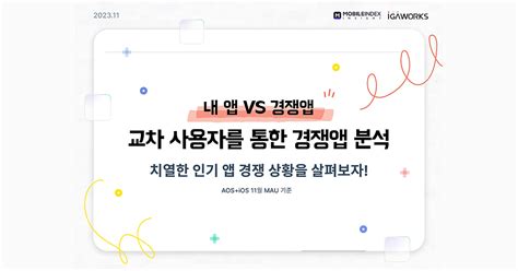 인기앱 교차사용자 분석을 통한 경쟁상황 분석 리포트