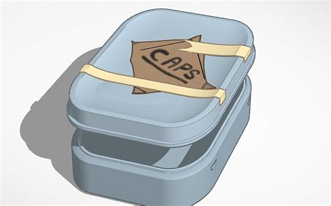 3d Design Fallout Caps Stash Functional Tinkercad