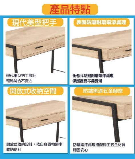 App下單享點數4｜【綠家居】德嘉4尺二抽書桌 綠家居直營店 樂天市場rakuten