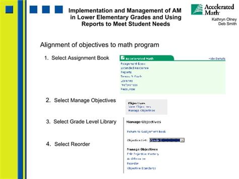 Implementing And Managing Accelerated Math In Lower Elementary Ppt Implementing And Managing Accelerated Math In Lower Elementary Ppt