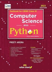 Computer Science With Python Textbook For CBSE Class Examination Buy Computer