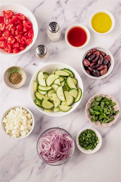 Mediterranean Salad Food Faith Fitness