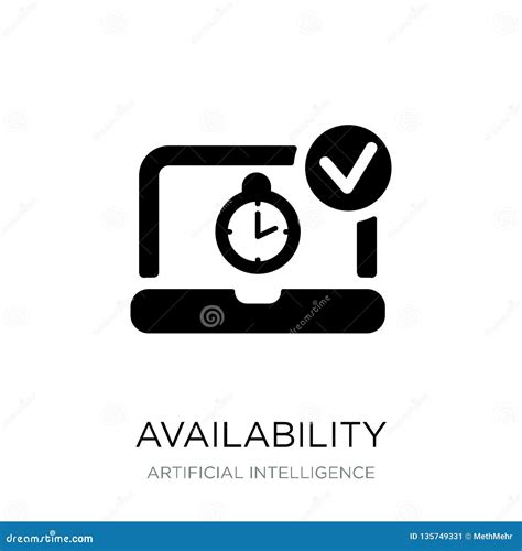 Availability Icon In Trendy Design Style Availability Icon Isolated On White Background Stock