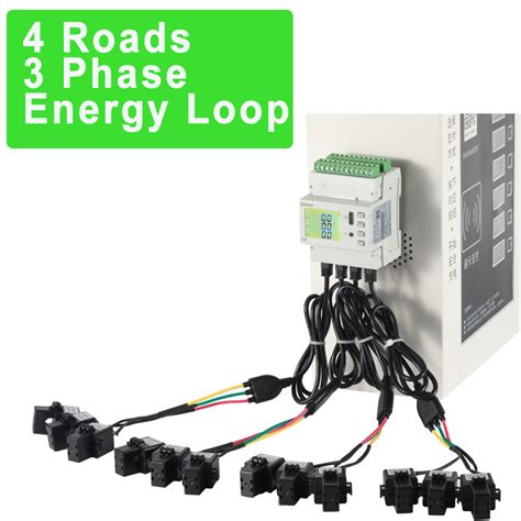 Acrel Adw210 D16 4s With 100A Cts Multi Circuit DIN Rail Power Meter Multi Channel 3 Phase