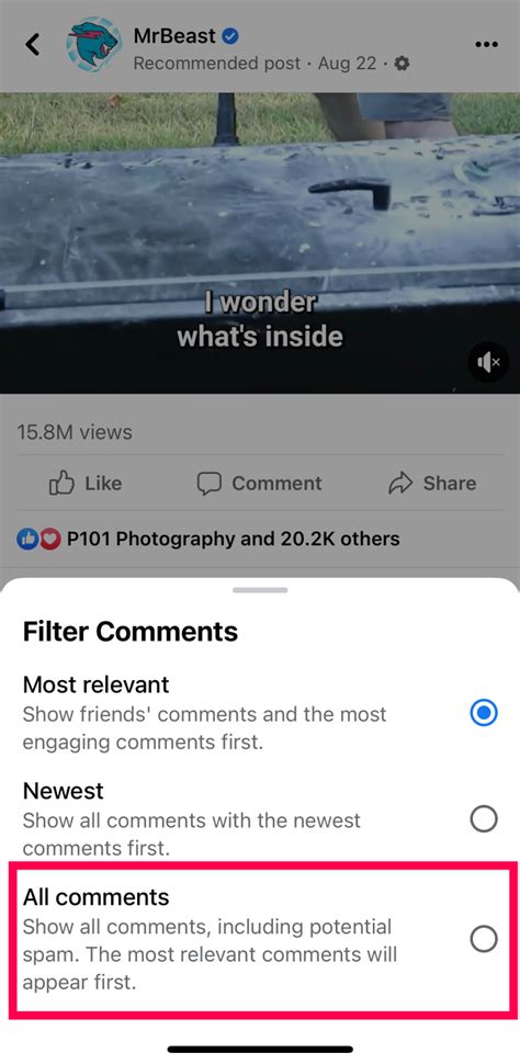 How To Stop Facebook Filtering Comments