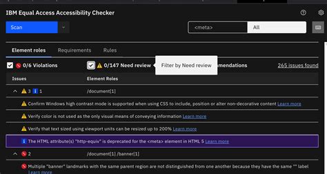Bug The Help Text For The Hover For Violationneed Review And Recommendations Are Not Comping