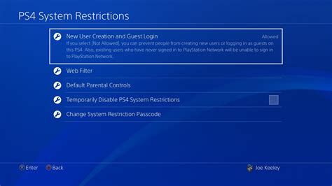 How To Remove The PS4 S Parental Controls