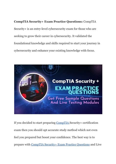 Ppt Comptia Security Exam Practice Questions Ace Your Comptia Security Exam Powerpoint