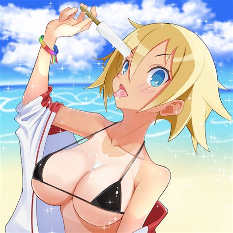 Rule 34 Beach Bikini Bikini Top Breasts Disgaea Disgaea 6 Ice Cream