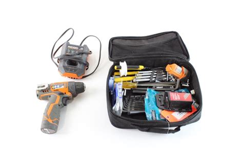 Ridgid Cordless Drill With Bag Property Room