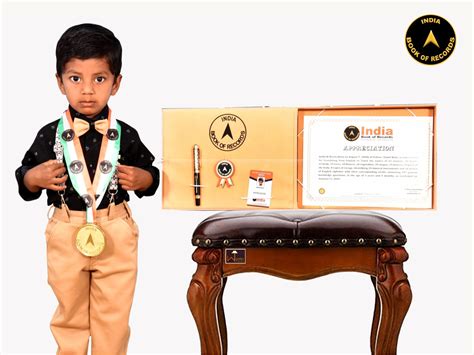 Aathvik Kavin Appreciation India Book Of Records