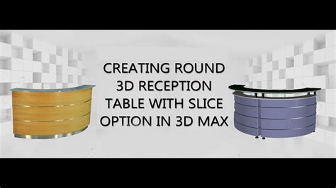 3D ROUND RECEPTION TABLE MODELING IN 3DS MAX TUTORIAL YouTube