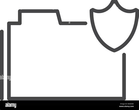 Secure Folder Symbol Stock Vector Image And Art Alamy