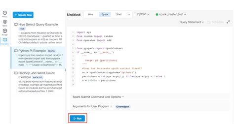 Running A Spark Query — Qubole Data Service Documentation