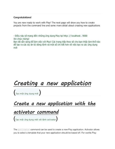 Technical Note Playframeworkdocumentationgetting Startedvn