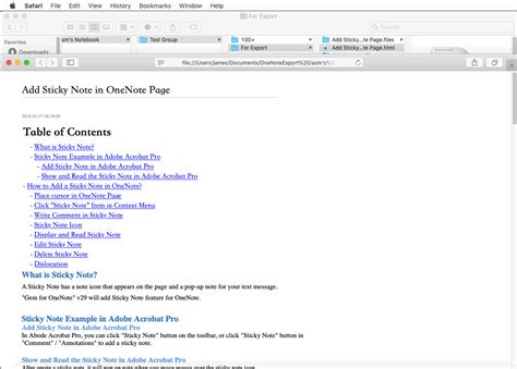 Mac 批量从 OneNote 中导出笔记本结构并导出页面为 HTML 文件 数字笔记珍宝 OneNoteGem