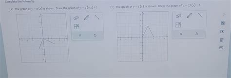 Solved A The Graph Of Y G X Is Shown Draw The Graph Of Chegg Com