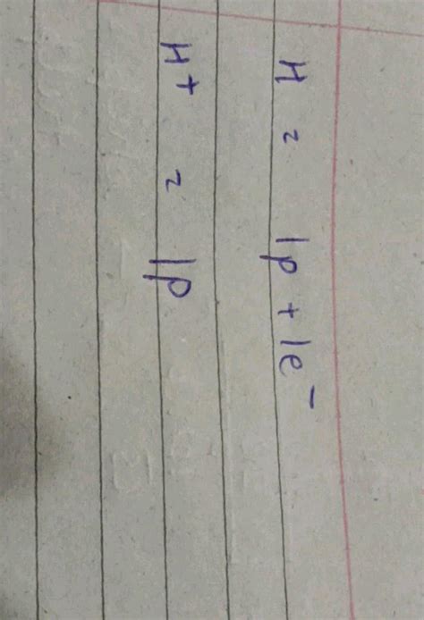 Which Is Correct Statement About Proton A Proton Is Nucleus Of Deuterium B Proton Is A