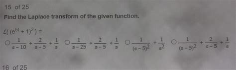 Solved Find The Laplace Transform Of The Given Function Chegg