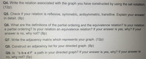 Solved Construct A Graph Satisfying The Following Solved Construct A Graph Satisfying The Following