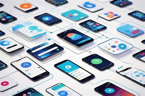 Premium Photo Animation Of Multiple Mobile Application Icons