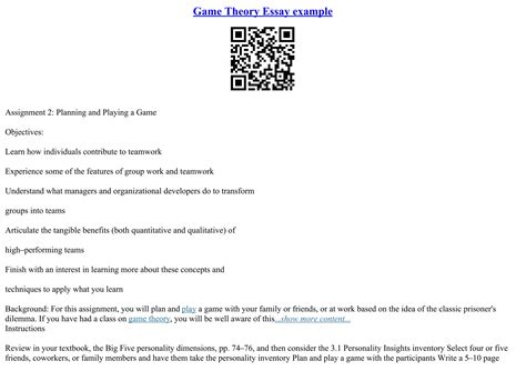 Game Theory On Non Cooperative Games Pdf