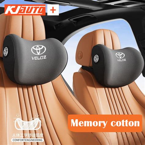 การยศาสตร ์ 】toyota Veloz Memory Cotton Car Seat Headrest อุปกรณ ์ ตกแต ่ งรถยนต ์ ที ่ นุ ่ ม