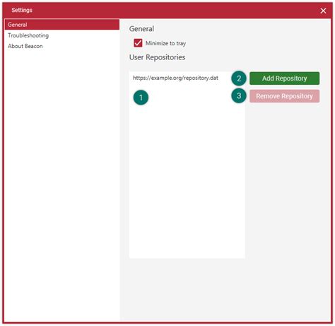Beacon Custom Repositories