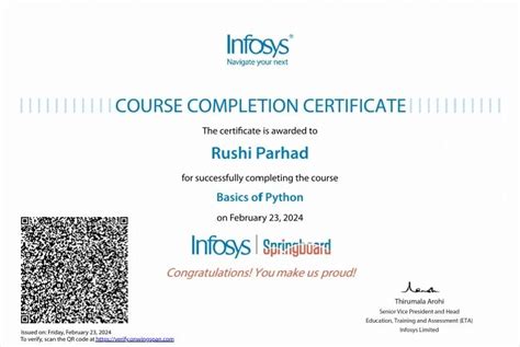 Rushi Parhad On Linkedin Python Infosysspringboard Codingjourney