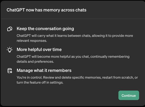 Chatgpt Now Has Memory Across Chats Rchatgpt
