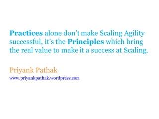 Scaling Agility Primer Principles Of Scaling Agility V PPT
