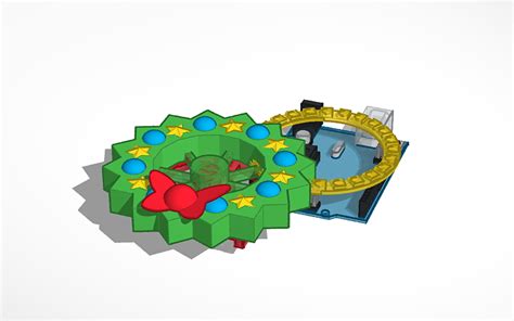 3d Design Wreath Rainbow Glow Tinkercad