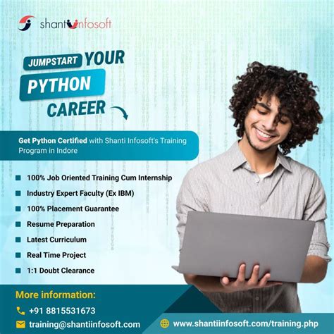 Shanti Infosoft Training Program On Linkedin Python Pythontraining