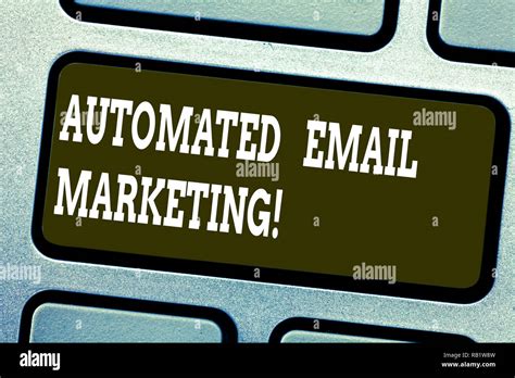Word Writing Text Automated Email Marketing Business Concept For Email Sent Automatically To