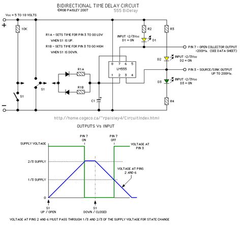 Bidirectional Time Delay Circuit Controlcircuit Circuit Diagram