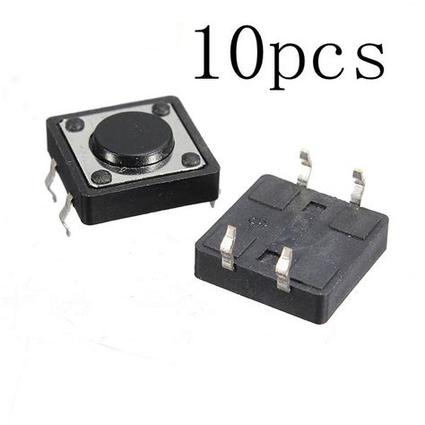 10pcs Quality Mini Pcb Momentary Tactile Push Button Switch Spst