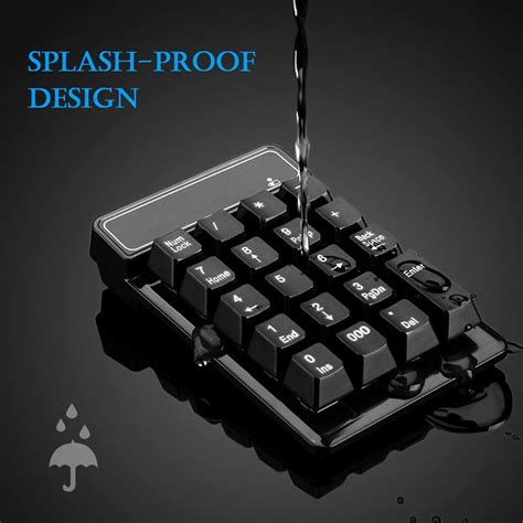 19 keys bluetooth wire wireless numeric keyboard m grandado